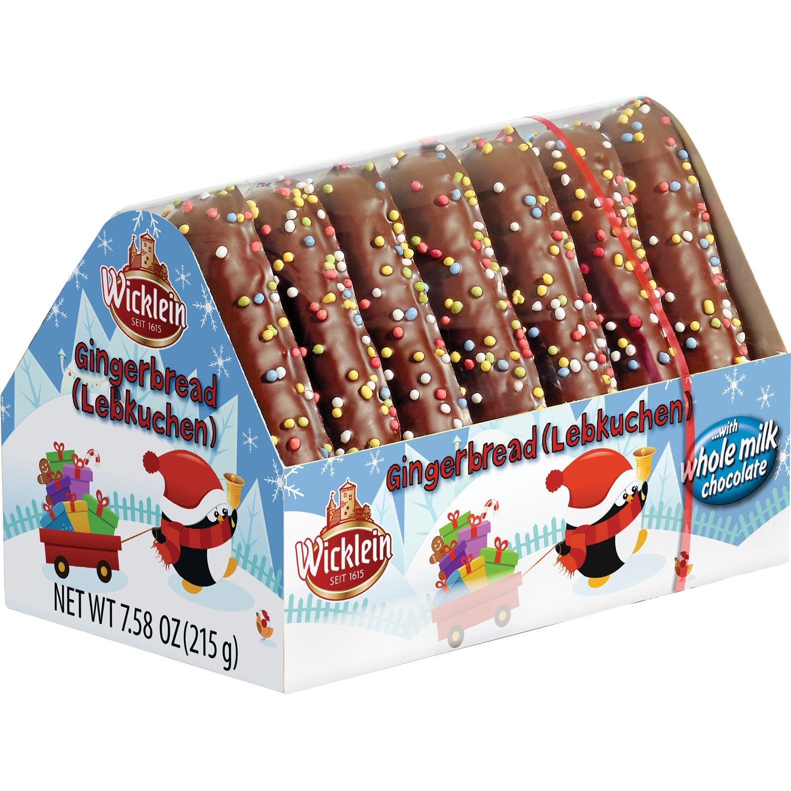 Wicklein Milk Chocolate Lebkuchen Hearts with Sprinkles – European Deli