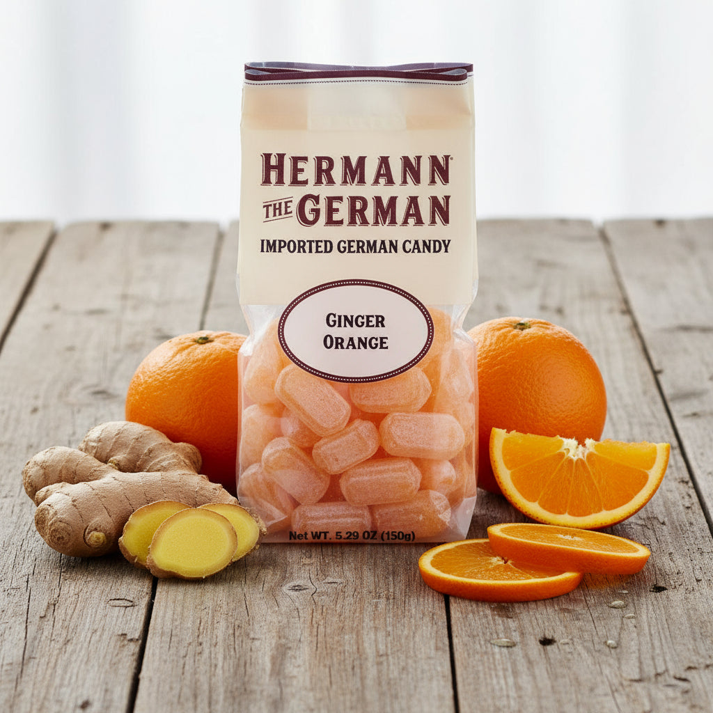 Hermann the German Ginger Orange Candy – European Deli