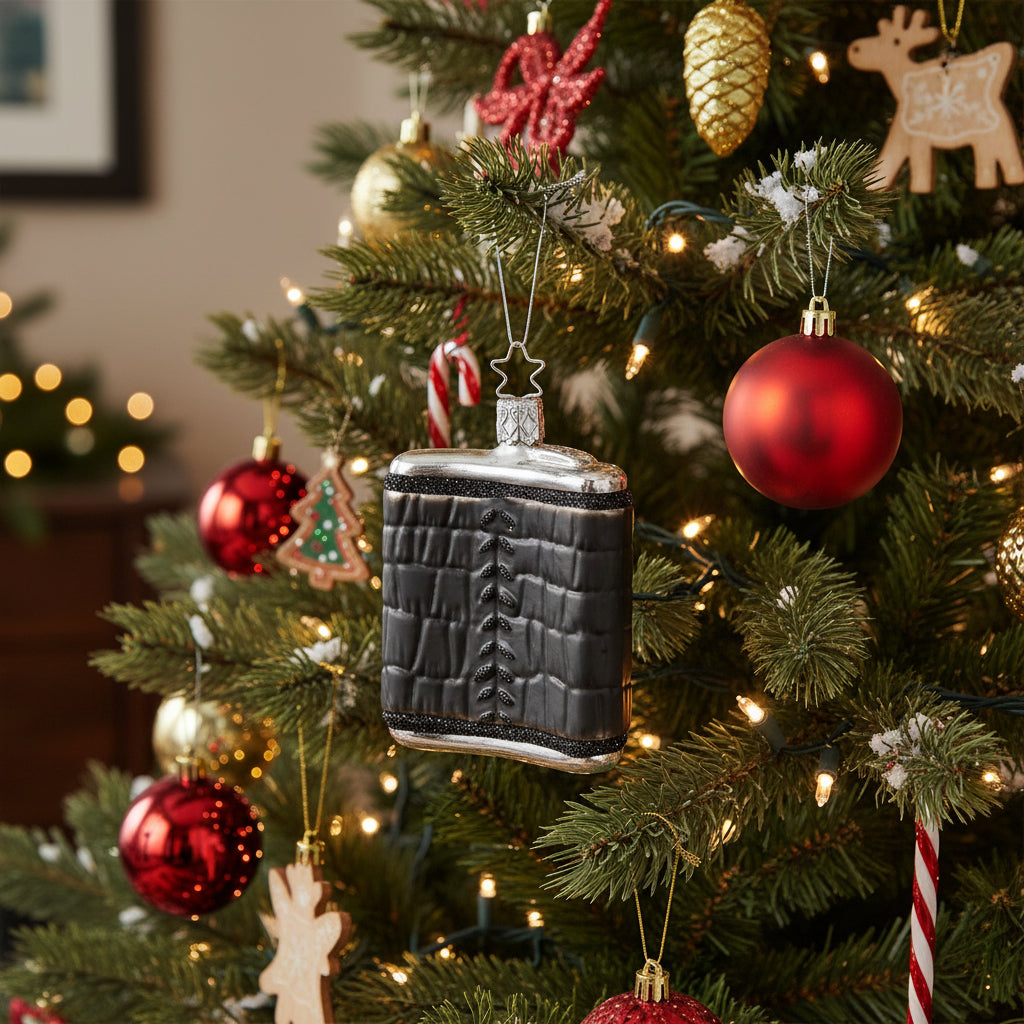 Inge Glass Gentlemen's Club Flask Ornament – European Deli